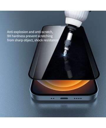 Nillkin Apple iPhone 12 Mini Privacy Glass Screenprotector | GSMpunt.nl